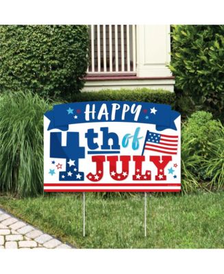 Big Dot of Happiness Firecracker 4th of July Yard Sign Lawn Decor Happy ...