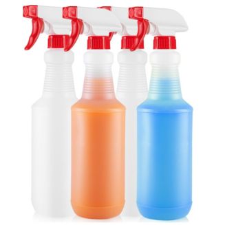 Zulay Kitchen 4 Pc. Cleaning Spray Bottles With Adjustable Nozzle ...