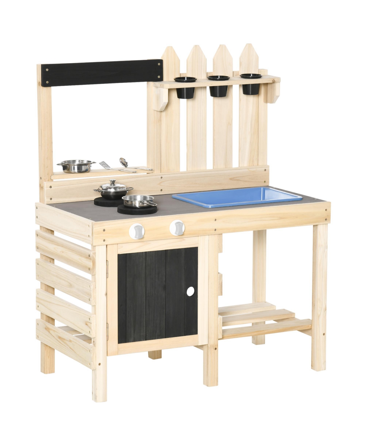 Click here for Outdoor Play Wooden Kitchen Set with Sink  Toy Pot... prices