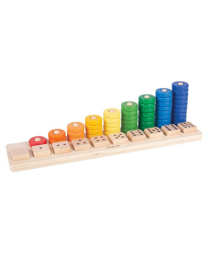 Kaplan Early Learning Co. Natural Wooden Stack and Sort Board - Macy's