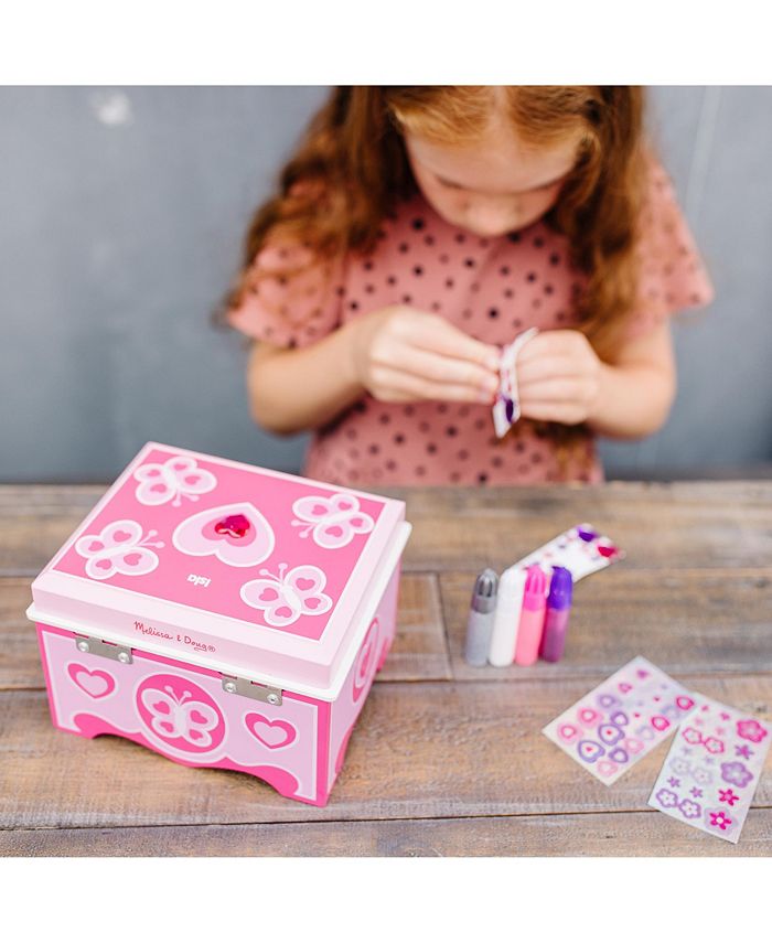 Melissa and Doug Kids' Decorate Your Own Jewelry Box Kit - Macy's