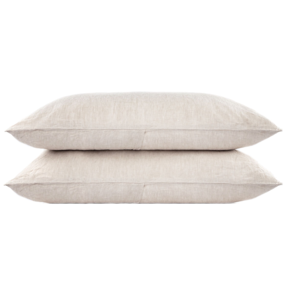 Click here for 100 French Linen Pillowcase Set - Standard - Putty... prices