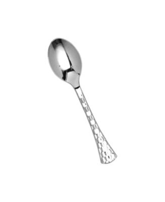Shiny Silver Glamour Cutlery Disposable Plastic Spoons (600 Spoons ...