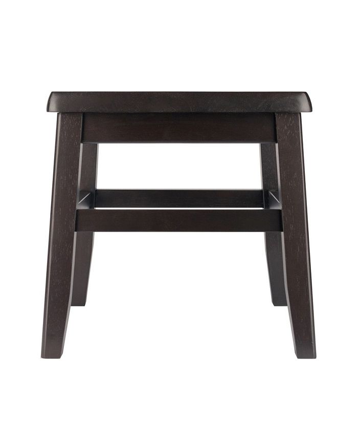 Winsome Kaya 2-Piece Wood Conductor Stool Set - Macy's