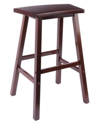 Winsome Katashi 28.62" Wood Fan Shape Bar Stool - Macy's