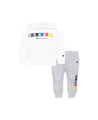 Champion Baby Boys C Rings Fleece Hoodie and Joggers, 2 Piece Set - Macy's