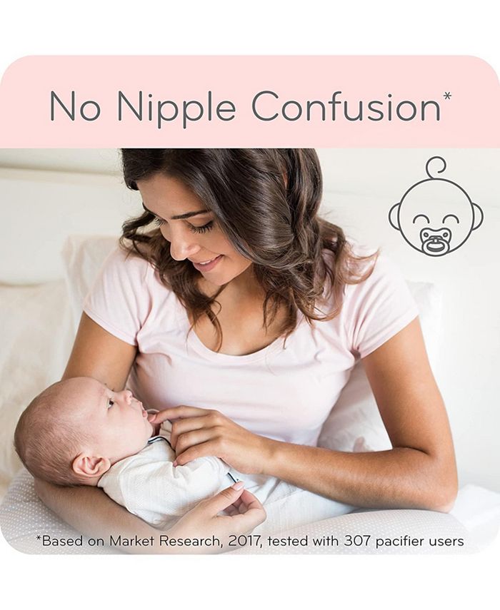 NUK Orthodontic Pacifiers, 0-6 Months, Space Pink, 2 Pack - Macy's