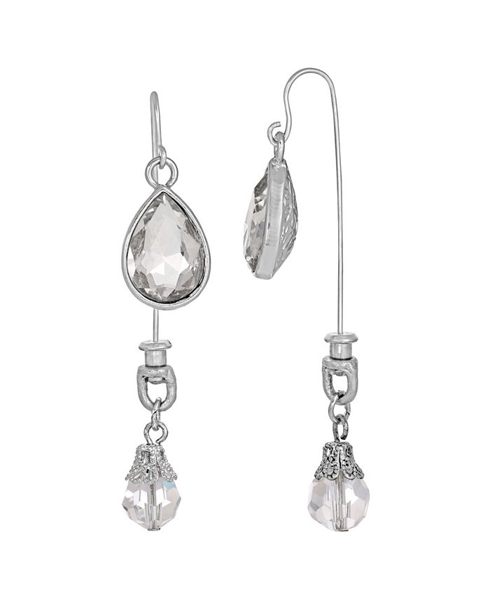 2028 Crystal Teardrop Front Back Drop Earrings - Macy's