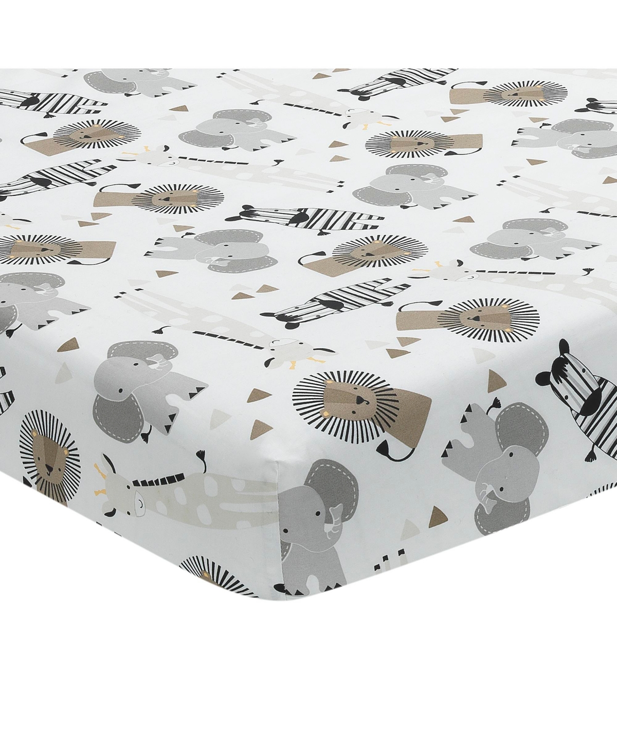 Click here for Lambs & Ivy Baby Jungle Safari 100 Cotton White/Gr... prices