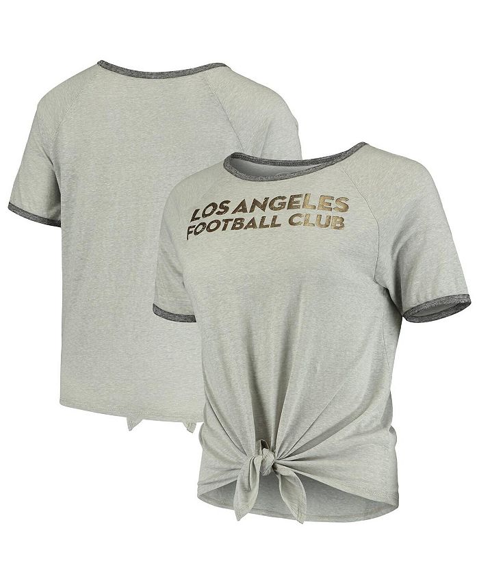 Concepts Sport Women's Heathered Gray LAFC Squad Tie-Up T-shirt - Macy's