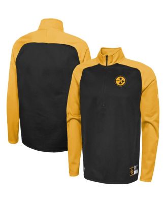 Men's New Era Black Pittsburgh Steelers Combine Authentic O-Line Raglan ...