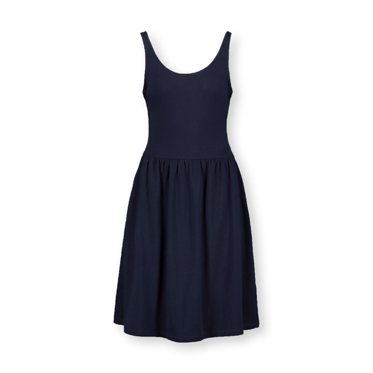 Click here for Hope & Henry Womens Open-Back Knit Dress - Navy Sl... prices