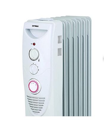Optimus Portable 7 Fins Oil Filled Radiator Heater with Timer - Macy's