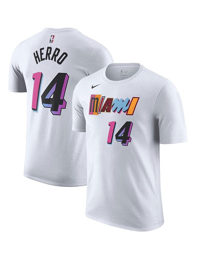 Nike Men's Tyler Herro White Miami Heat 2022/23 City Edition Name and ...