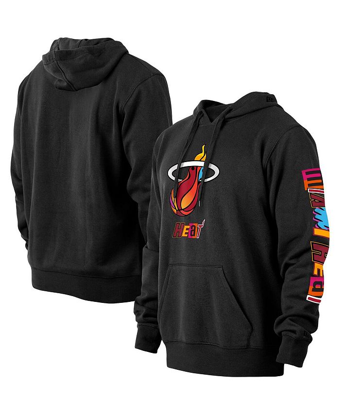 New Era Men's Black Miami Heat 2022/23 City Edition Pullover Hoodie ...