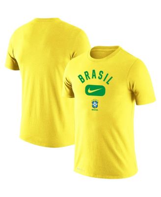 Men's Yellow Brazil National Team Lockup Legend Performance T-shirt