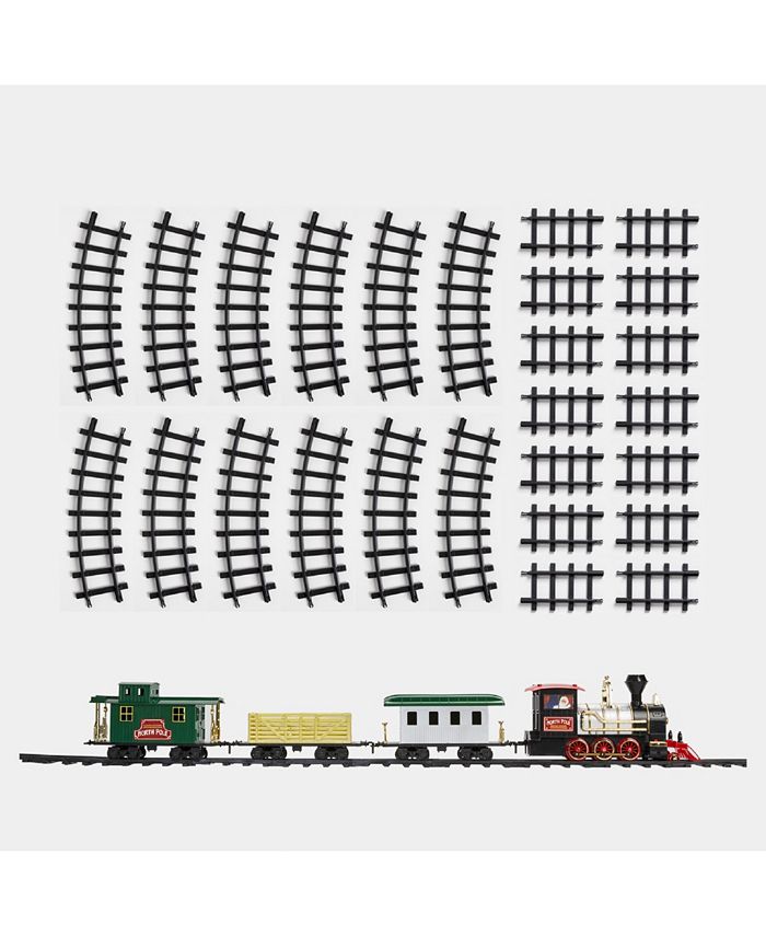 Blue Hat Toy Company CLOSEOUT! 30-Piece Classic Motorized Train Set ...