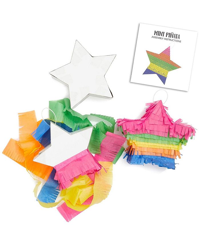 Juvale Small Rainbow Star DIY Pinata Craft Kit for Kids Birthday Party ...