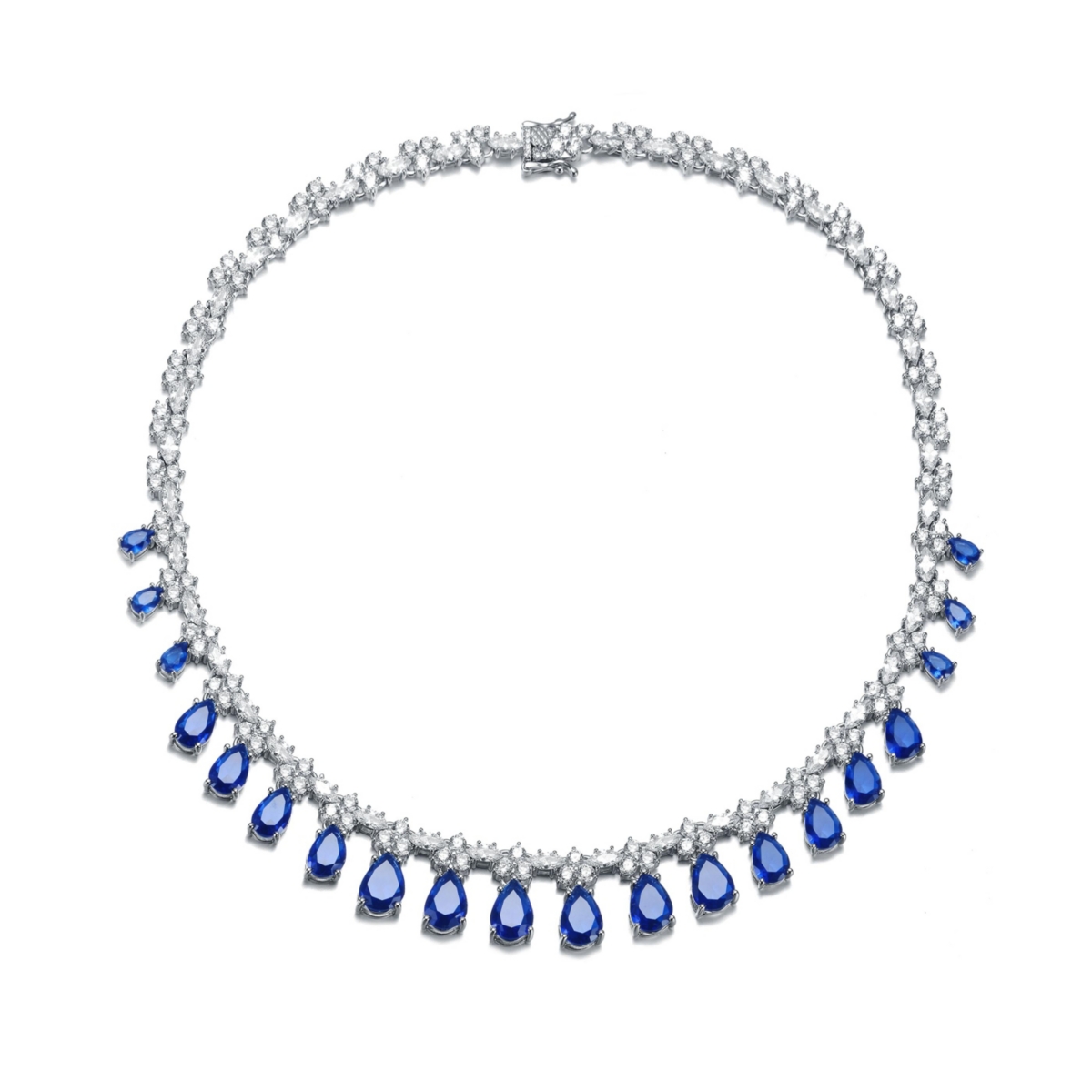 Click here for Cubic Zirconia Sterling Silver White Gold Plated C... prices