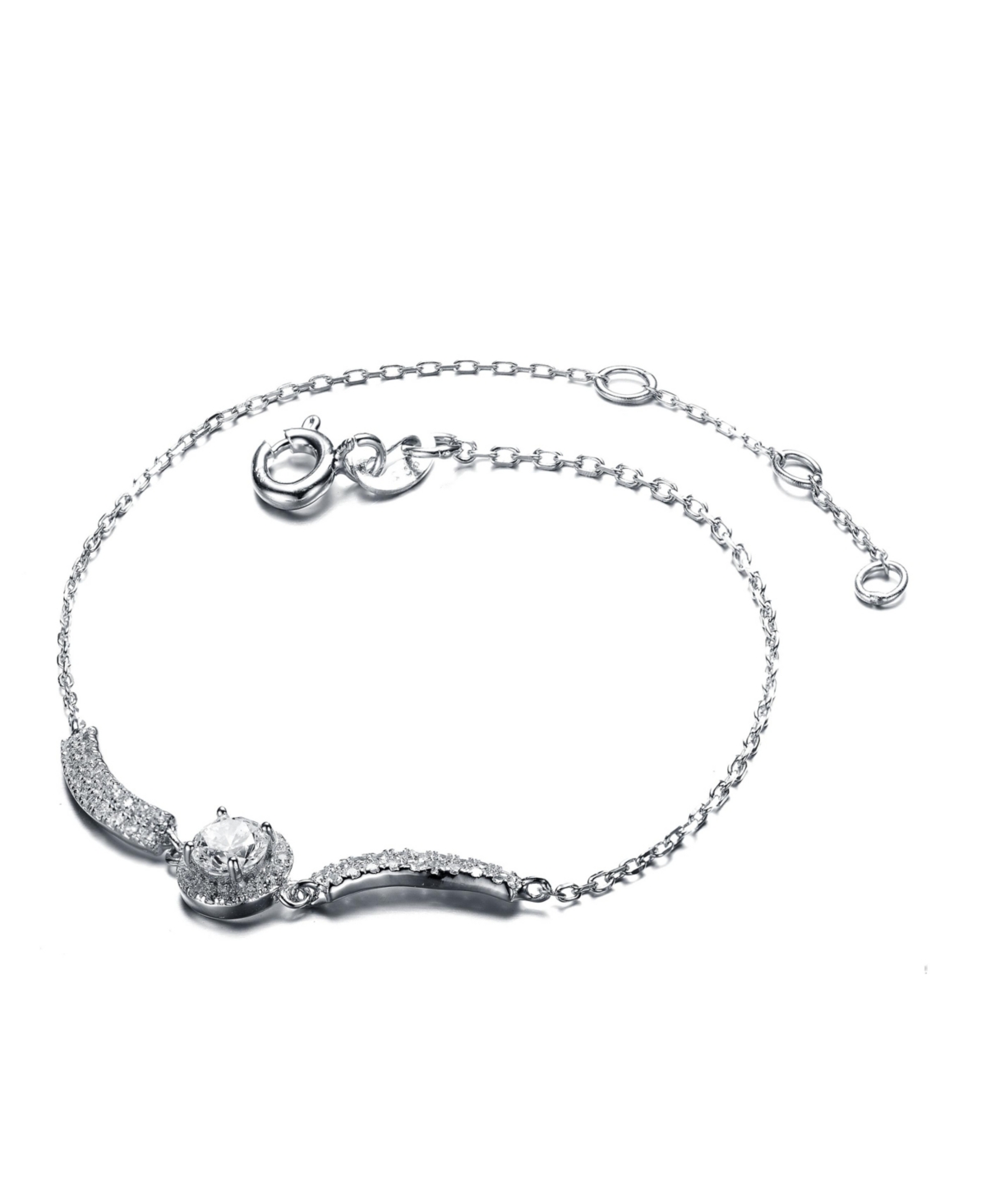 Click here for Sterling Silver Cubic Zirconia Center Stone Bracel... prices