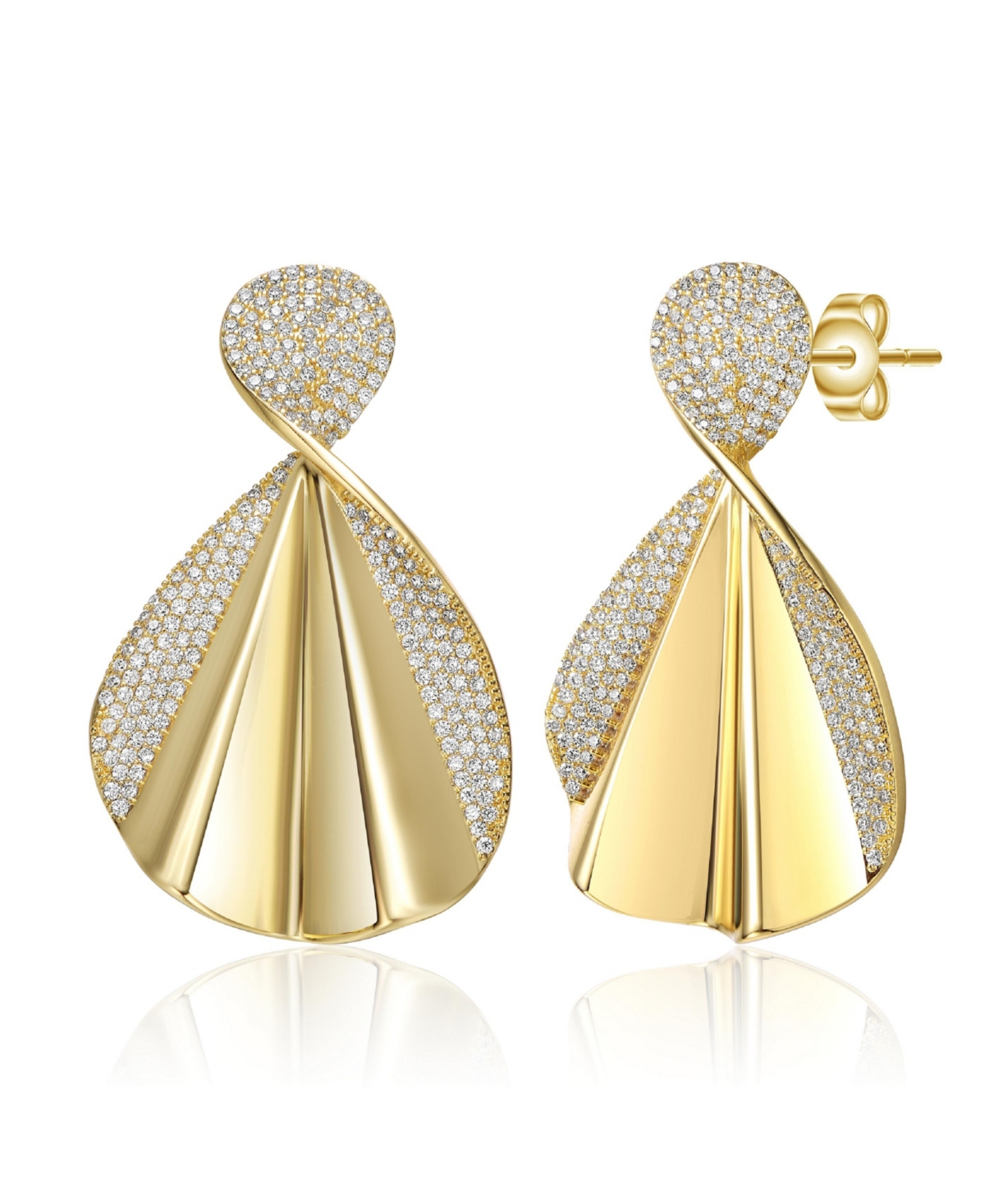 Click here for Exquisite 14K Gold-Plated Cubic Zirconia Extra Lar... prices
