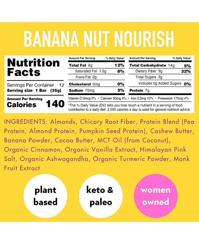 BTR Nation B.T.R. Bar Superfood Keto Protein Bars, Plant Based Vegan ...