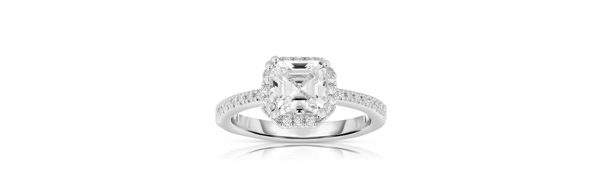 Click here for Sterling Silver Asscher-cut Cubic Zirconia Ring -... prices