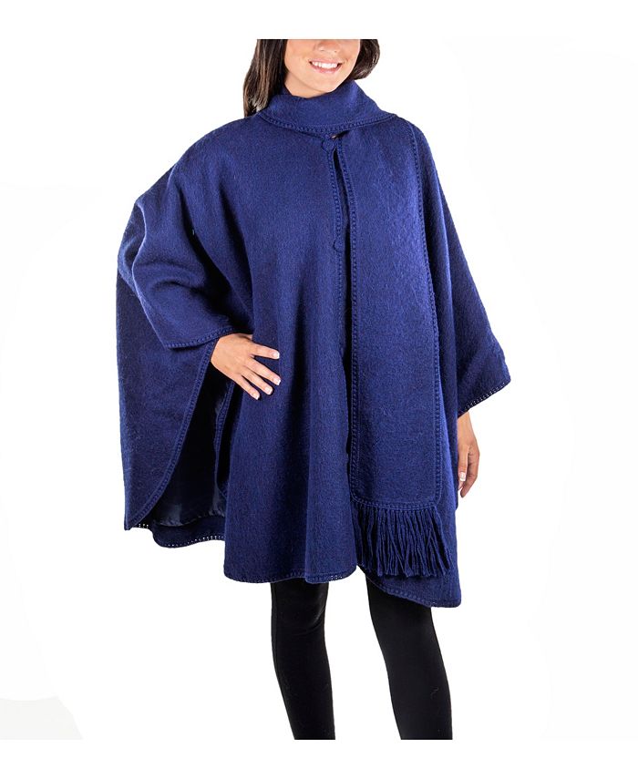 Simply Natural Women's Alpaca Lined Cape - Macy's