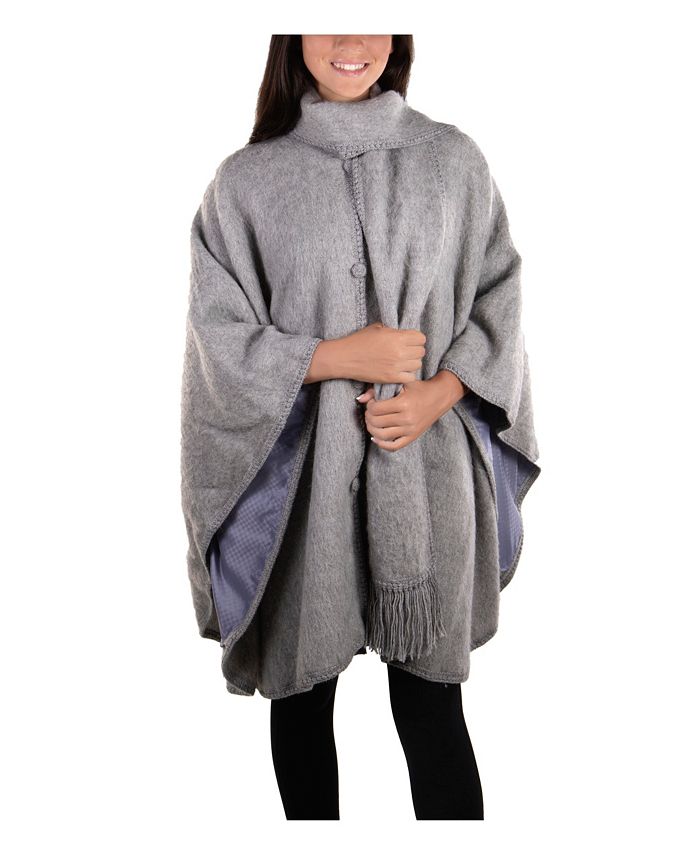 Simply Natural Women's Alpaca Lined Cape - Macy's