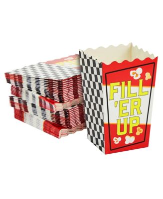 Blue Panda 50 Pack Popcorn Boxes for Race Car Birthday Decorations ...