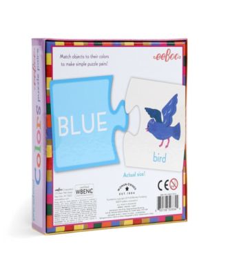 Eeboo Preschool Colors 12 Puzzle Pairs - Macy's