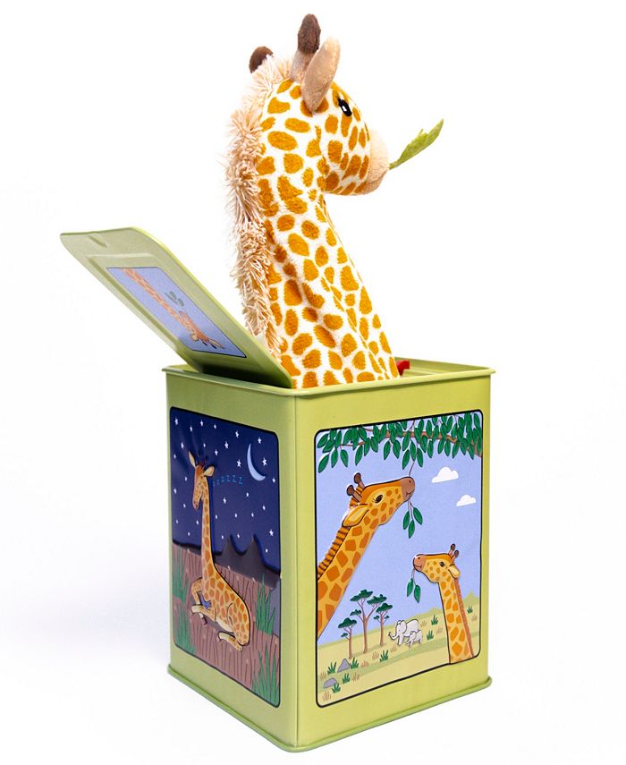 Jack Rabbit Creations Vintage-Like Tin Toy Giraffe Jack in the Box Jack ...