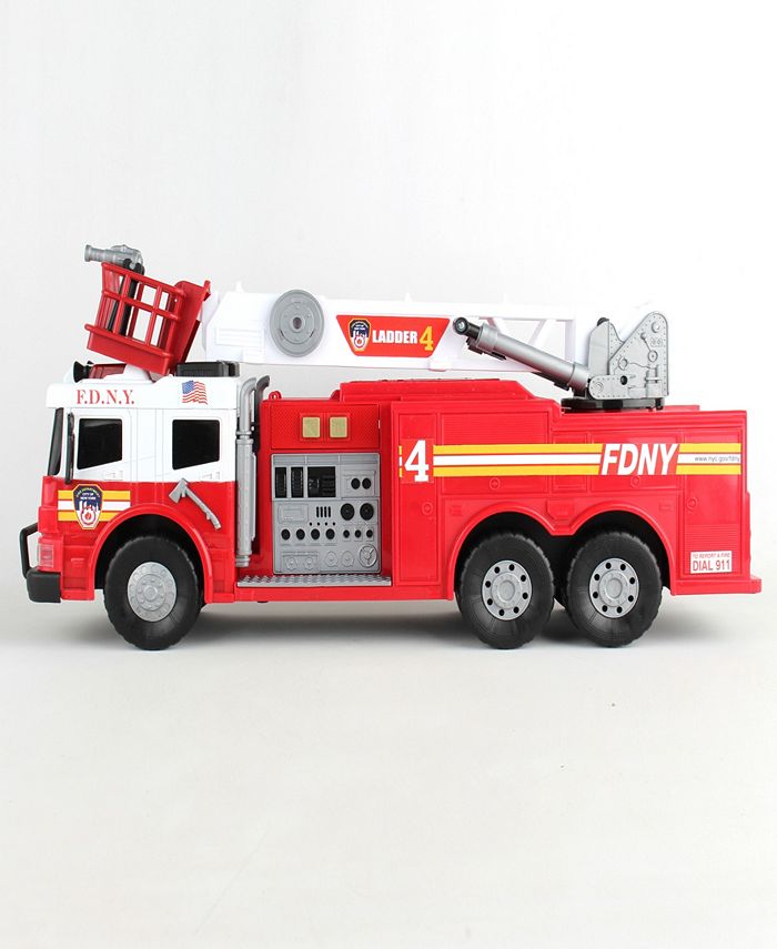FDNY Ladder Fire Truck Lights Sound Daron Worldwide, 24" - Macy's