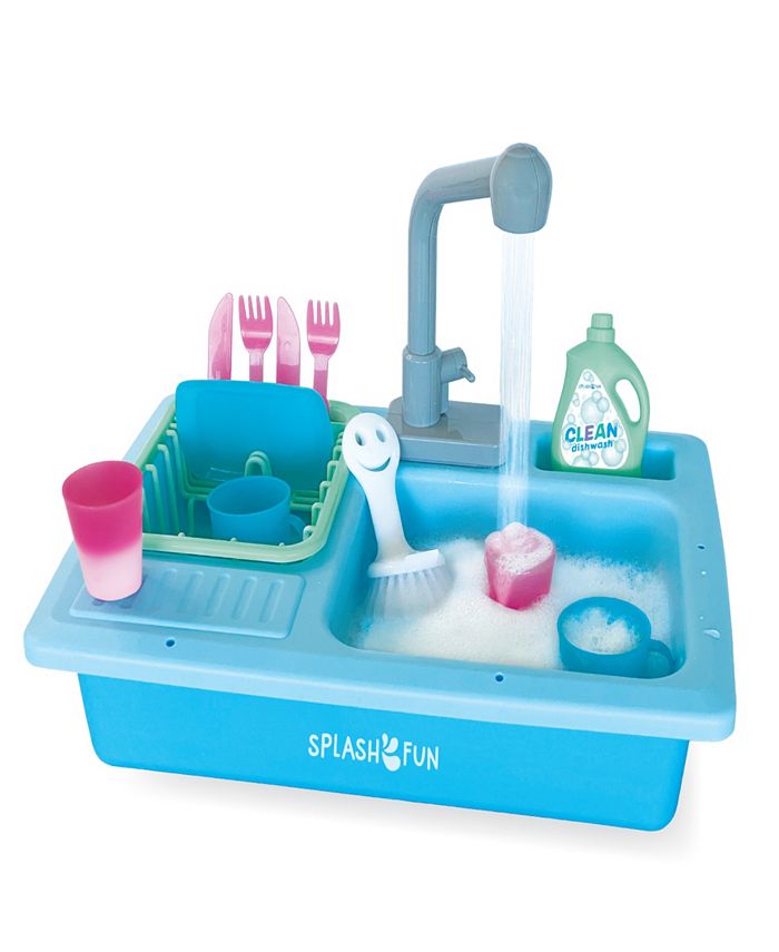 Splash Fun Wash-up Kitchen Sink Running Water Pretend Play Color ...