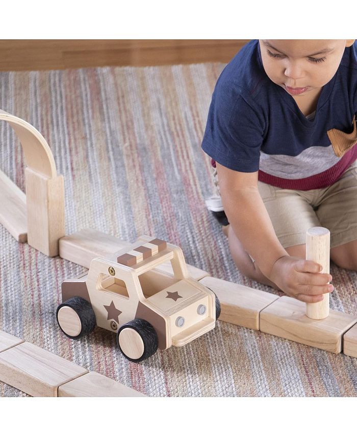 Guidecraft Wooden Police Car - Macy's