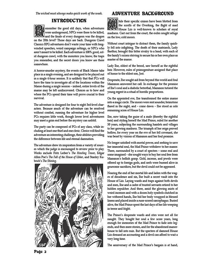 Goodman Games Level 3 Dungeon Crawl Classics Adventure 82 Bride of The ...