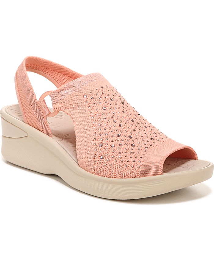 Bzees Premium Star Bright Washable Wedge Slingbacks - Macy's