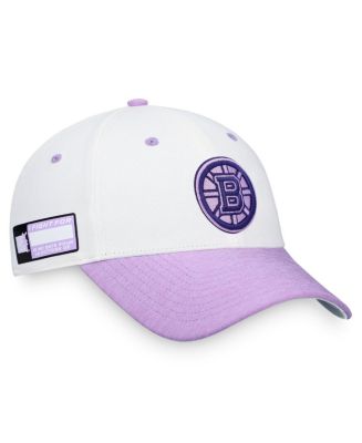 Men's Fanatics White, Purple Boston Bruins 2022 Hockey Fights Cancer ...