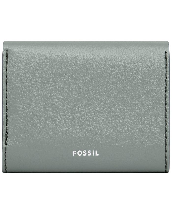 Fossil Heritage Leather Trifold Wallet - Macy's