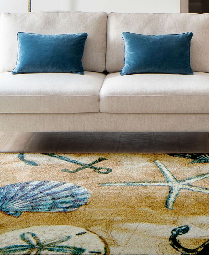 Mohawk Prismatic Tide Pool Shells 5' x 8' Area Rug - Macy's