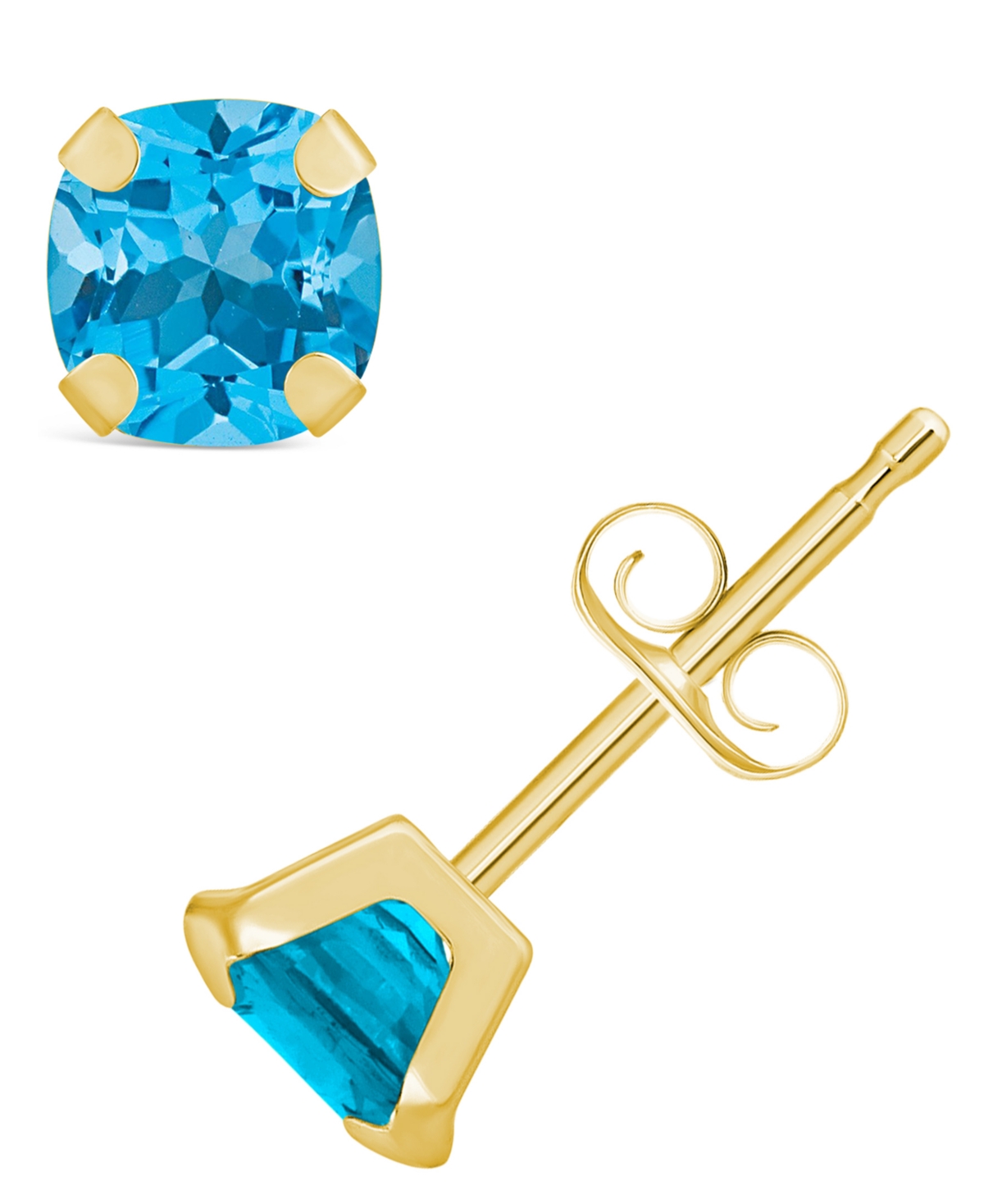 Click here for Macys Gemstone Stud Earrings in 10k Yellow Gold -... prices