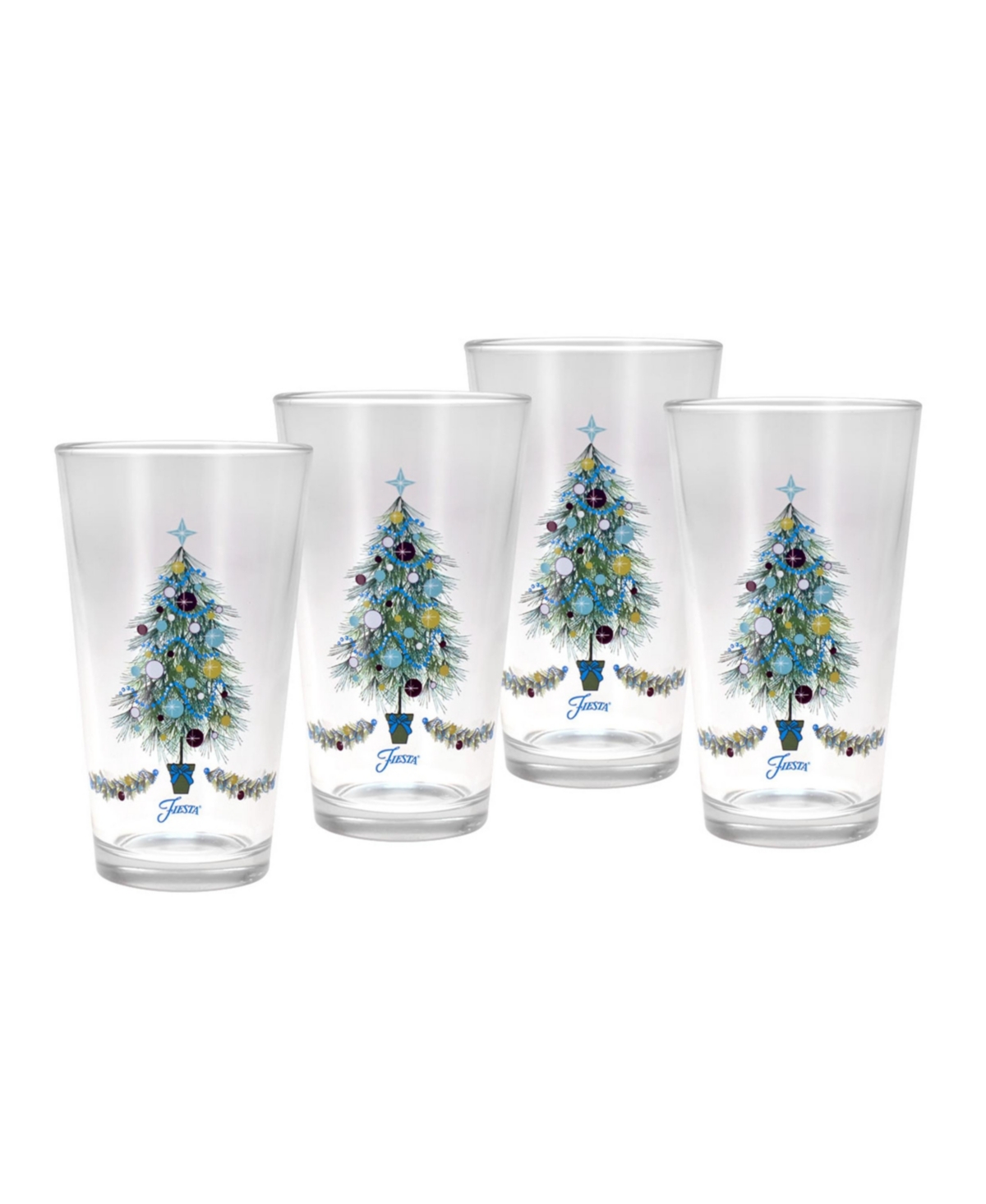 Click here for Fiesta Blue Christmas Tree Tapered Cooler 4 Piece... prices