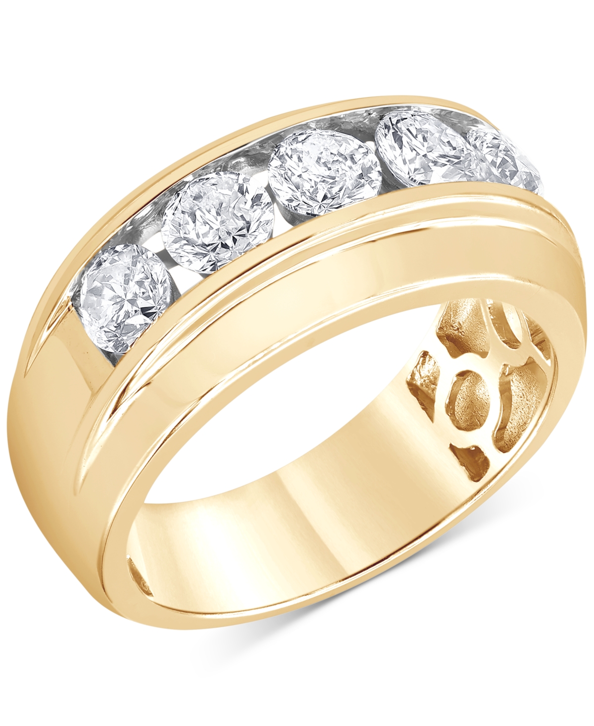 Click here for Mens Diamond Channel-Set Ring (2 ct. t.w.) in 10k... prices