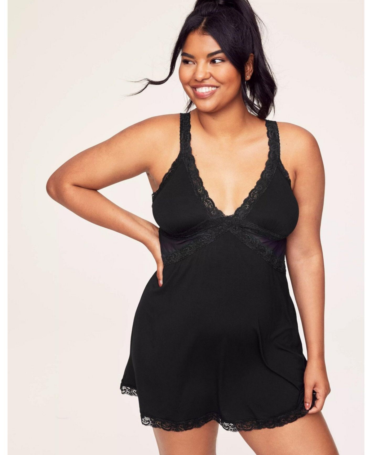 Adore Me Primrosa Womens Plus-Size Slip Dress