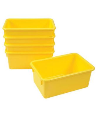 Kaplan Early Learning Yellow Vibrant Color Storage Bin - Set of 5 - Macy's