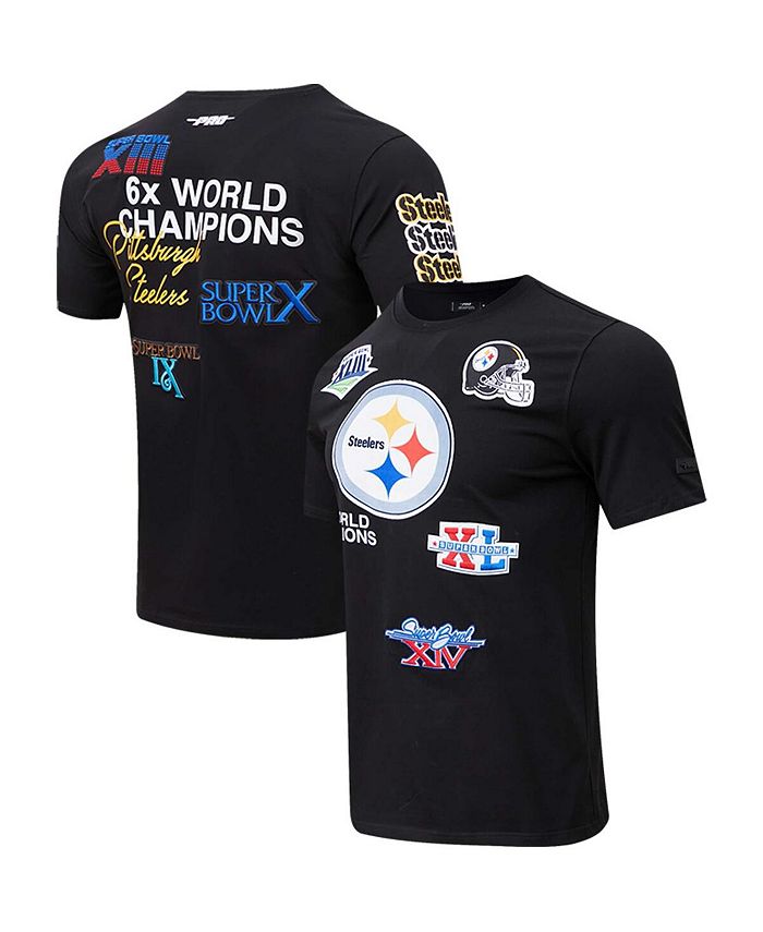 Pro Standard Men's Black Pittsburgh Steelers Championship T-shirt - Macy's