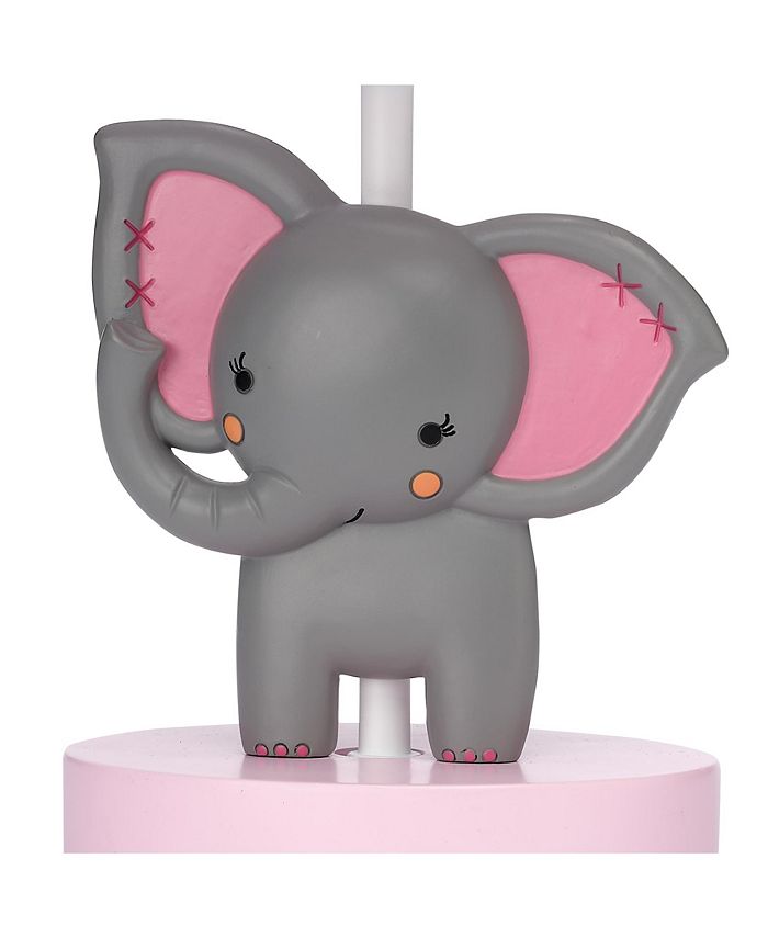 Bedtime Originals Twinkle Toes Pink/Gray Elephant with Monkey Nursery ...