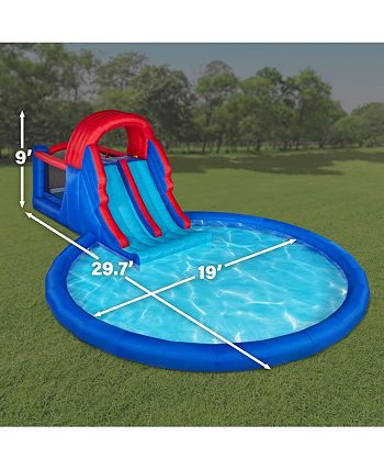 Sunny & Fun Inflatable Water Slide, Blow up Pool & Bounce House - Macy's