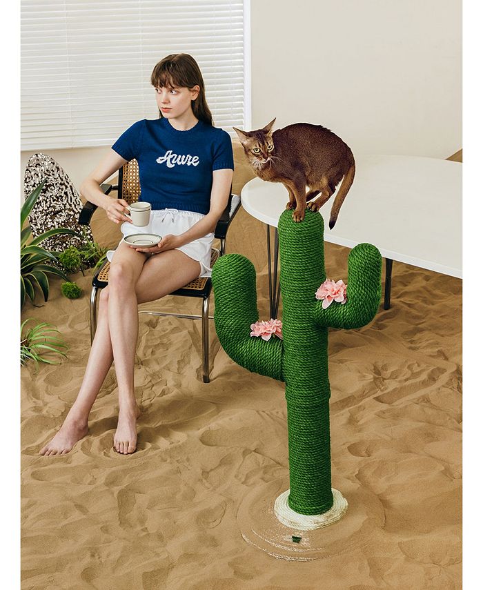 VETRESKA Oasis Cactus Cat Scratching Post, Cactus Cat Scratchers Kitten ...