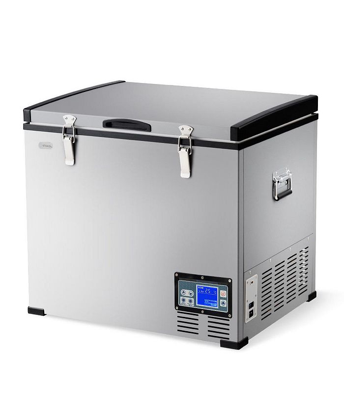 Costway 63-Quart Portable Electric Car Cooler Refrigerator / Freezer ...